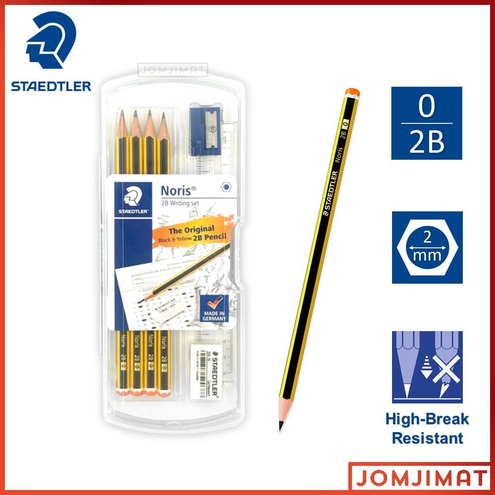 Staedtler Noris 2B Pencil Writing Set 120-S CB4 MY / Staedtler Hexagon ...