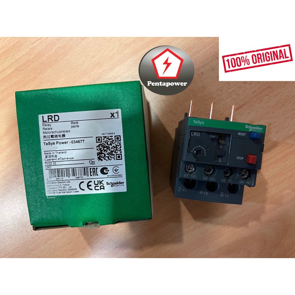 SCHNEIDER LRD THERMAL OVERLOAD RELAYS ( LRD04 LRD05 LRD06 LRD07 LRD08 ...