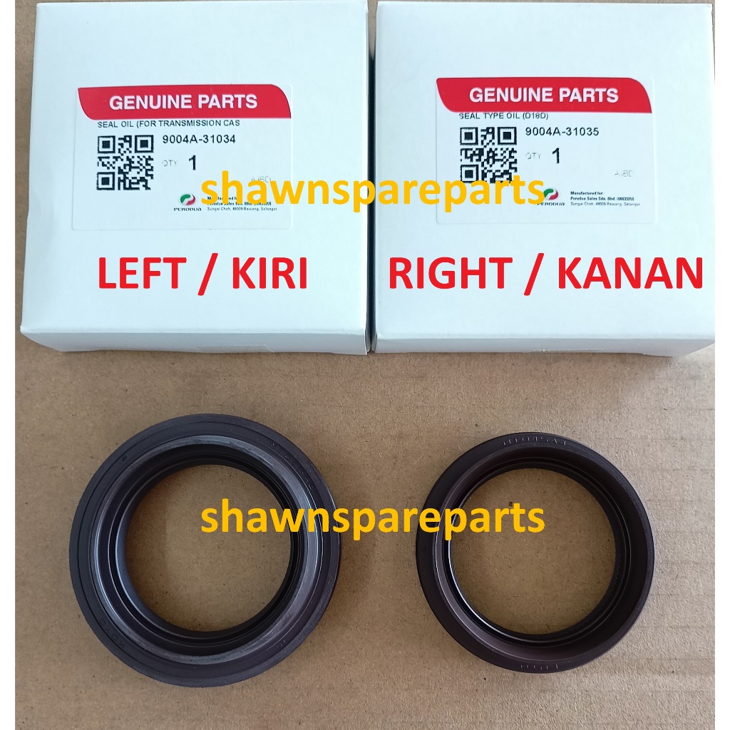 original (Set) Drive Shaft Oil Seal Perodua Kelisa Kenari Myvi Alza ...
