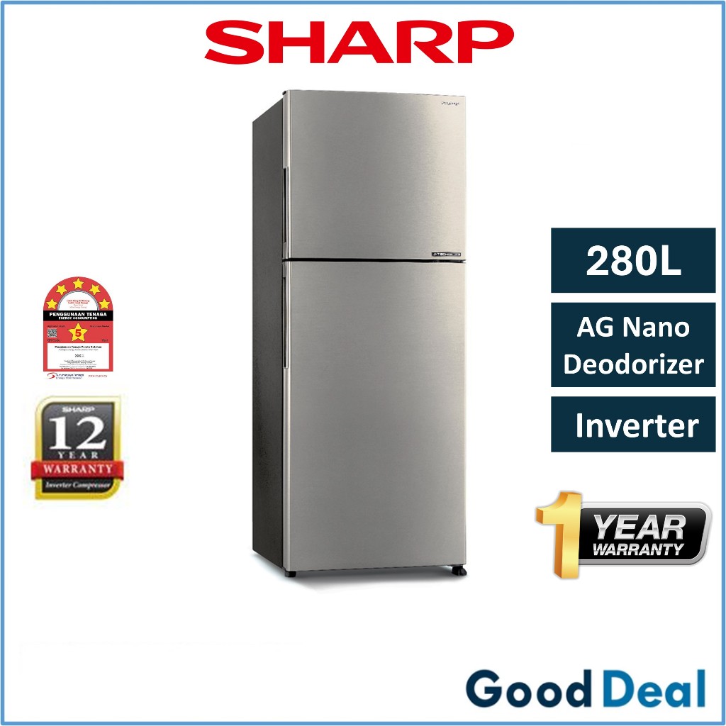 Sharp 280L / 320L / 380L / 410L / 440L Inverter 5 Star Refrigerator ...