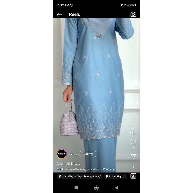Icahfa Kurung Sulam Lawang XL | Shopee Malaysia
