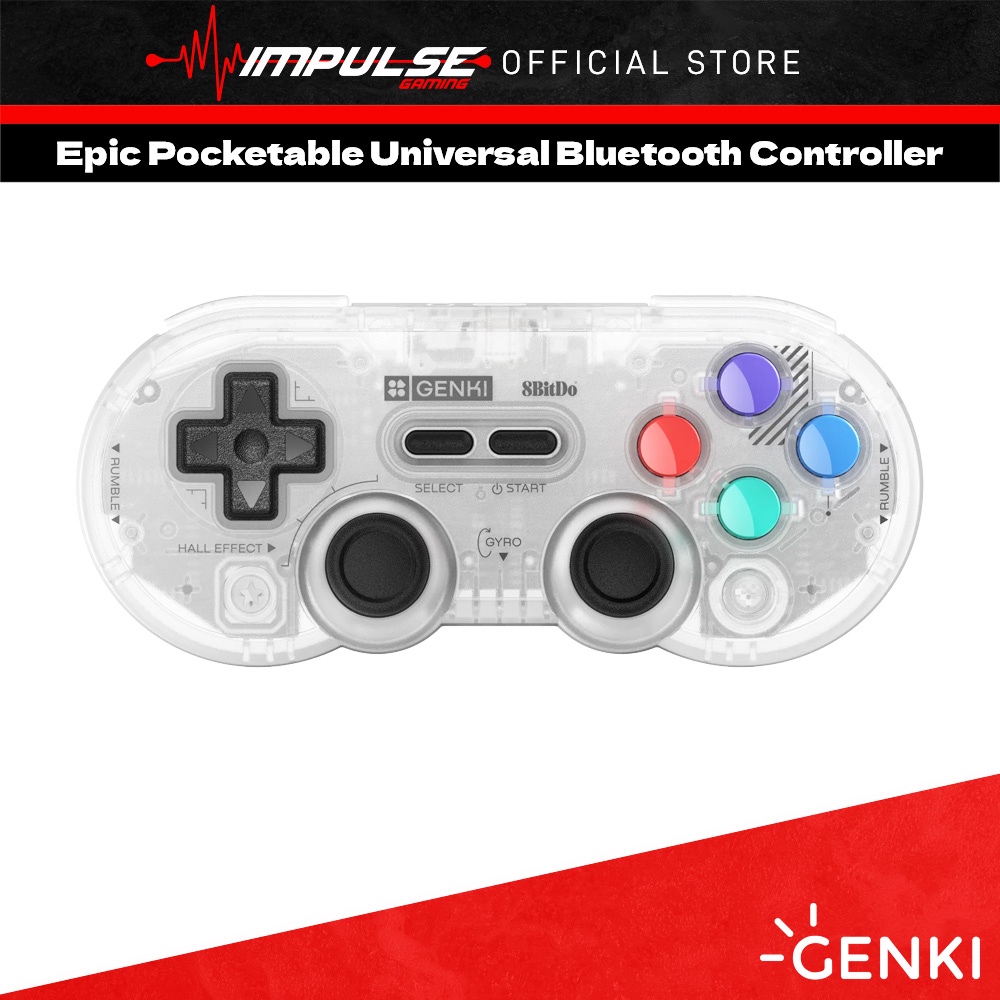 Genki x 8Bitdo - SN30 Pro Bluetooth Gamepad Pocket Pro Edition ...