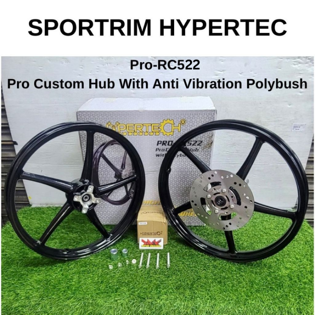 SPORTRIM HYPERTECH PRO RC522 RC-522 BLACK Y15 Y16 CUSTOM RIM WITH ...