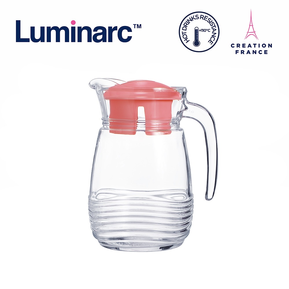 Luminarc Coastline Design Water Jug - Pink (1000ML) [Model: L4075 ...