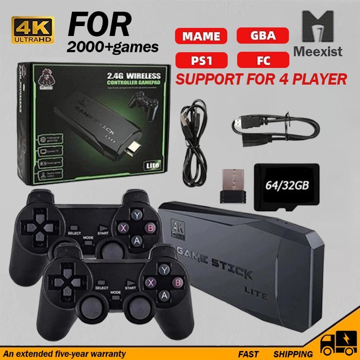 20000 HD 4K M8 Video Game Console Classic Double Gamepad Support Multiple Mame/FC/GB/GBA/MD/PS1 ...