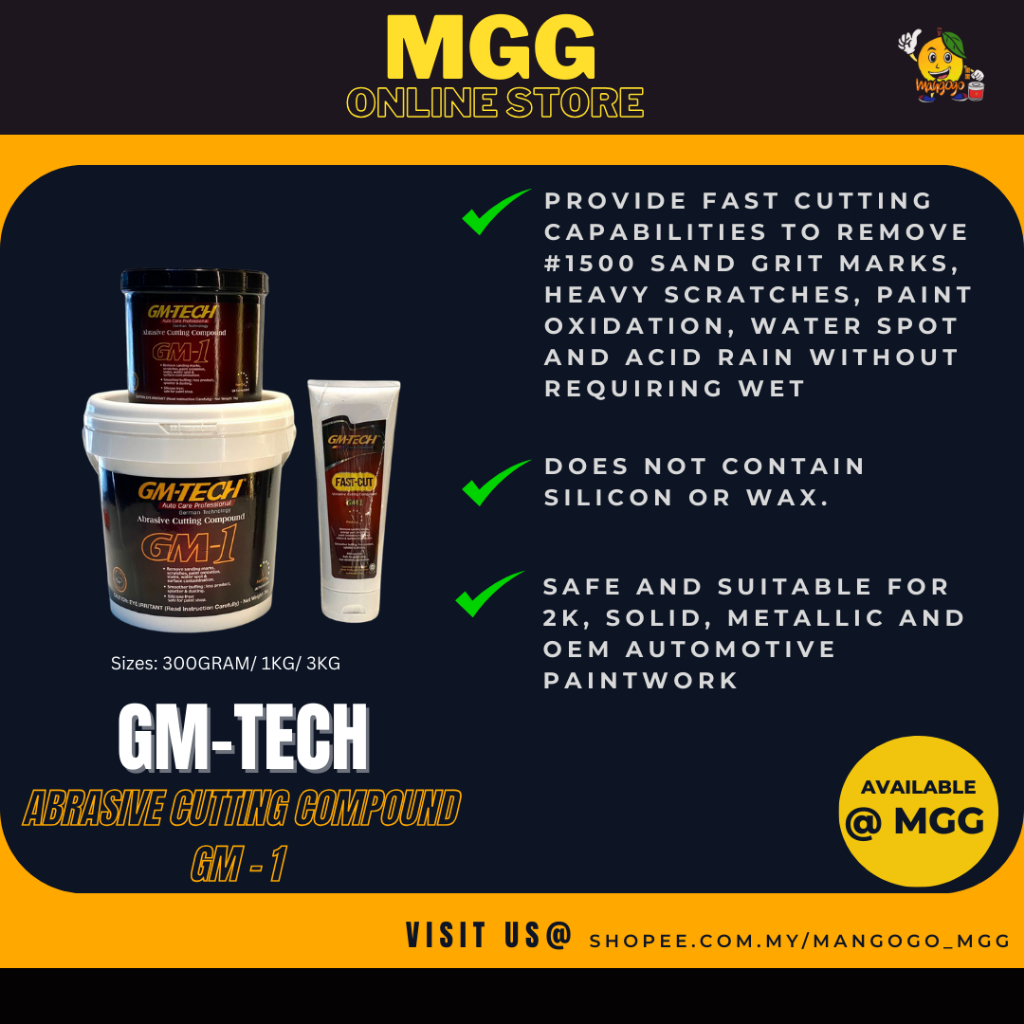 (MGG) GM TECH ABRASIVE CUTTING COMPOUND | Shopee Malaysia