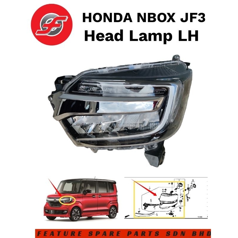 Honda NBOX JF3 Head Lamp LH | Shopee Malaysia