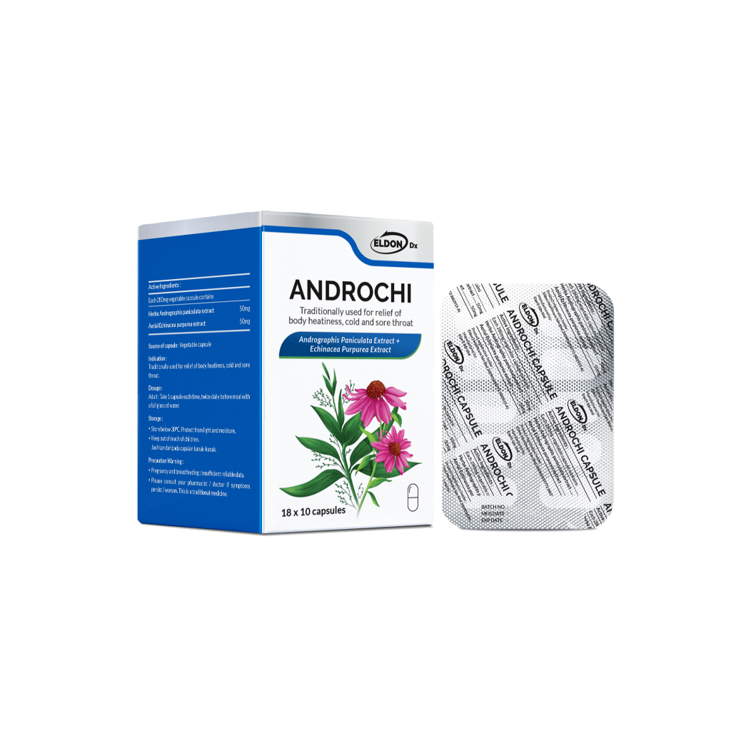 Eldon Androchi Capsules 18x10s [Body Heatiness/Cold/Sore Throat ...