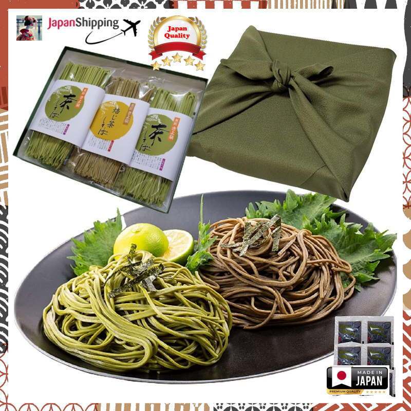 Uji Matcha Soba and Hojicha Soba Set (160g/2 servings x 3 bags) 6 ...