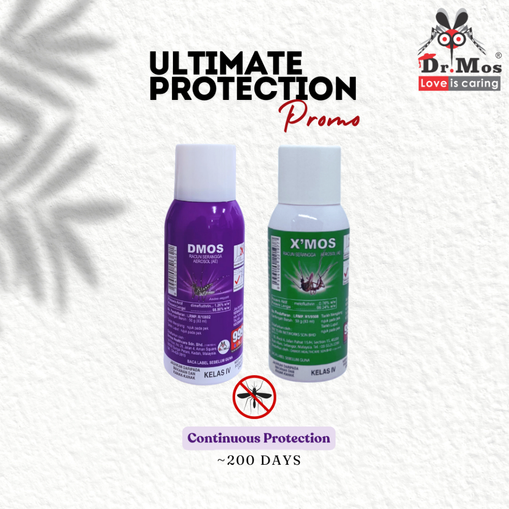 DRMOS DMOS XMOS Mosquito Repellent Insecticide Spray Odorless Non ...