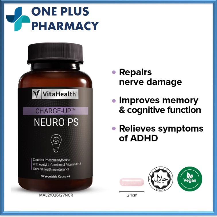 VitaHealth CHARGE-UP™ NEURO PS (60's) [EXP 08/2026] | Shopee Malaysia