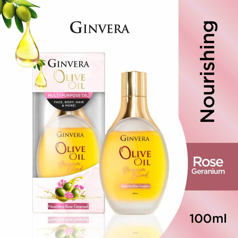 Ginvera Premium Olive Oil Nourishing Rose Geranium 100ml | Shopee Malaysia