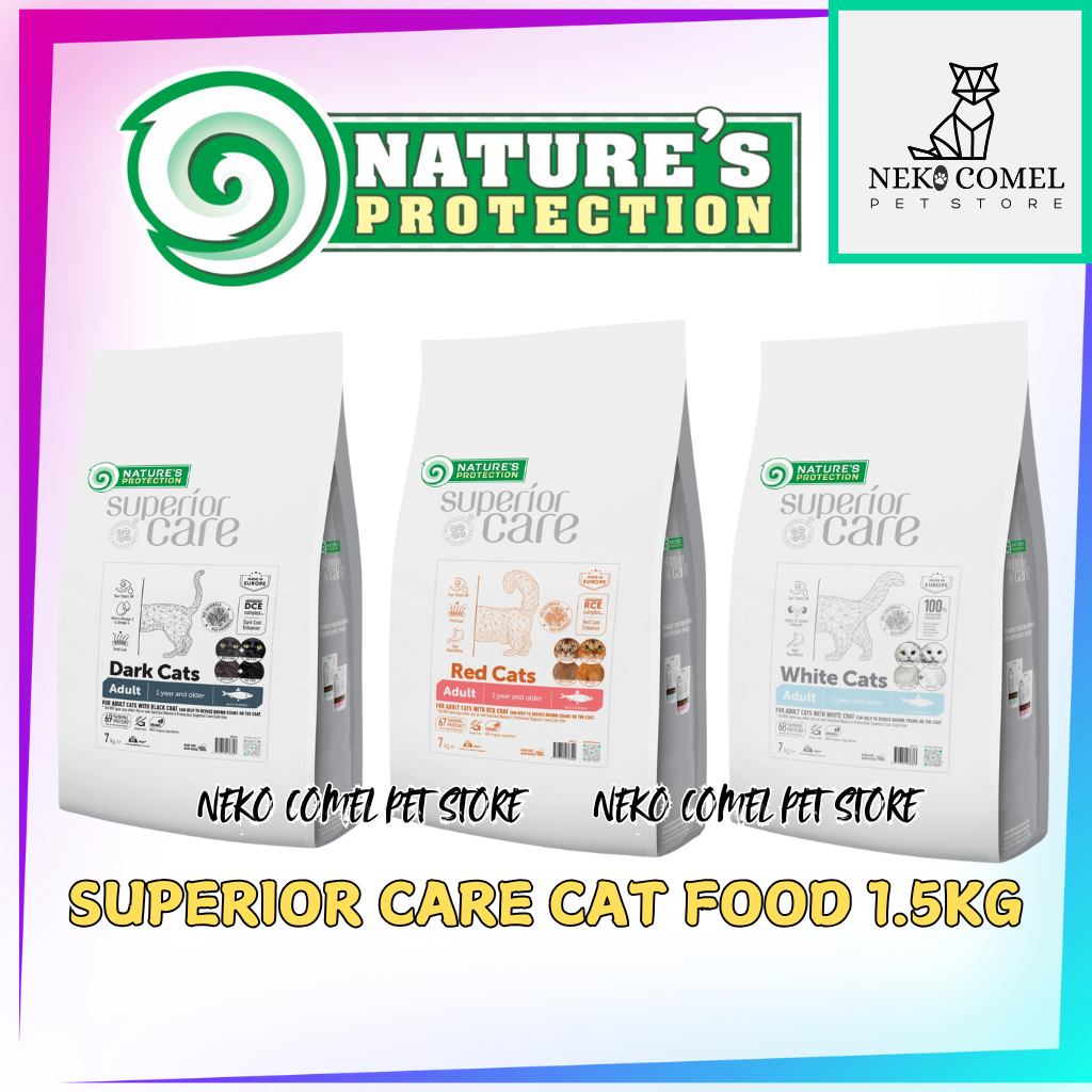(1.5KG) Nature's Protection Cat Superior Care / Grain Free Dry Cat Food ...