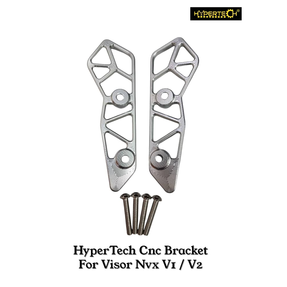 HYPERTECH CNC Bracket For Visor NVX V1 & NVX V2 - Silver | Shopee Malaysia