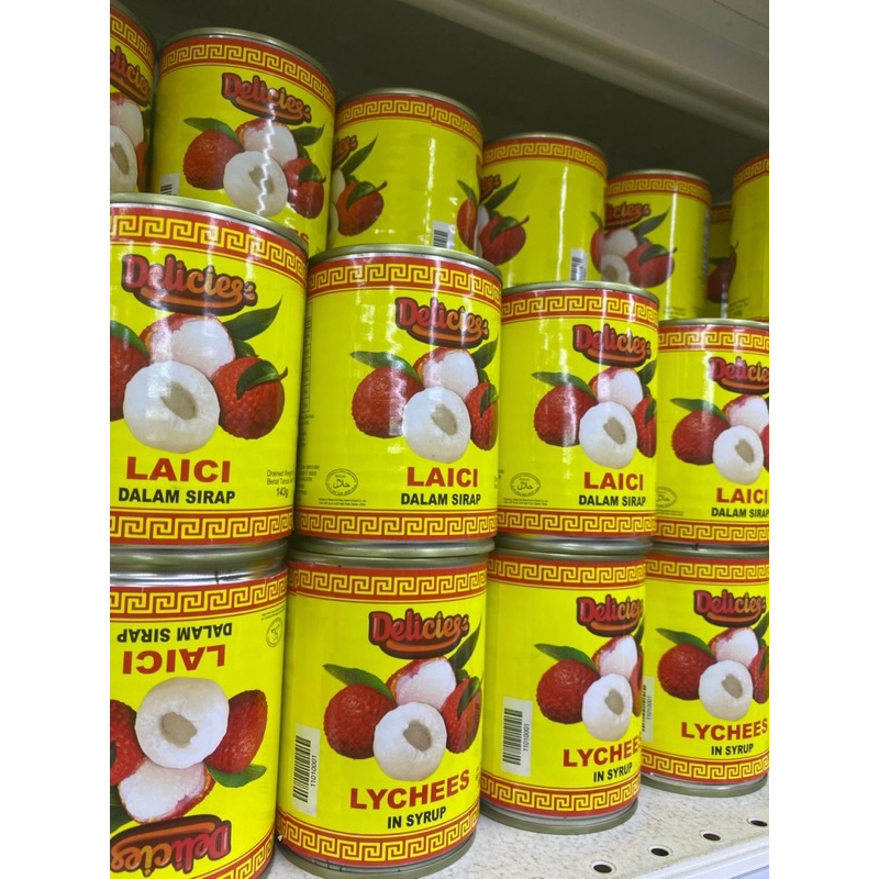 laici dalam sirap laici tin sedap dan murah lychees in syrup | Shopee ...