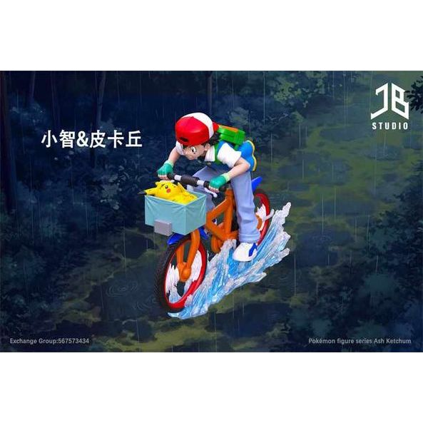 JB Studio - Ash Ride Bicycle Pokémon Resin Statue GK Anime Figure ...