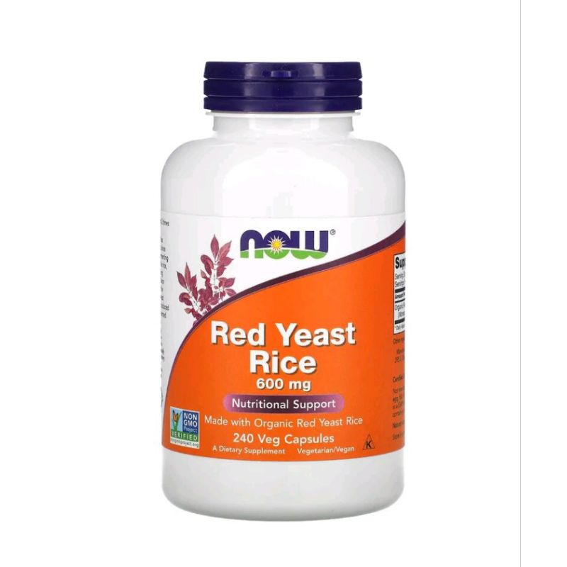 NOW Red Yeast Rice 1200mg 240 Veg Capsules | Shopee Malaysia