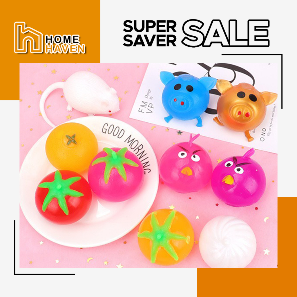 HOME HAVEN Creative Squeeze Fruit Toy TikTok Fruit Venting Balls Tomato ...