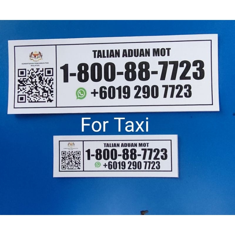 MOT sticker For Van & Taxi | Shopee Malaysia