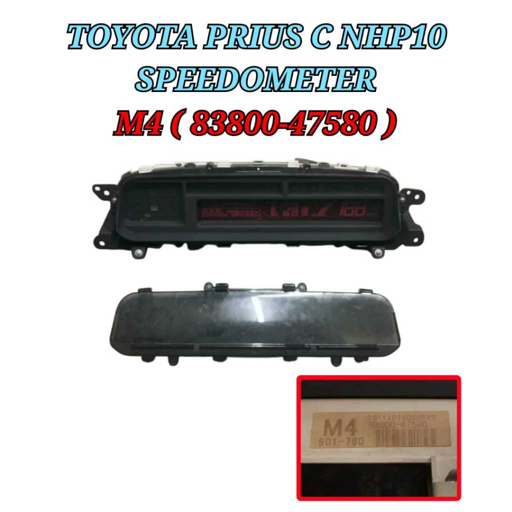 Speedometer / Cluster Meter Toyota Prius C NHP10 11-21 Cluster Meter ...