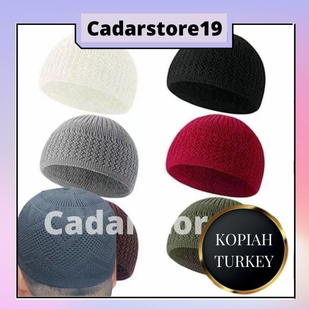 Kopiah Turkey kait tebal kosong Free Size New Arrival Ready Stock ...