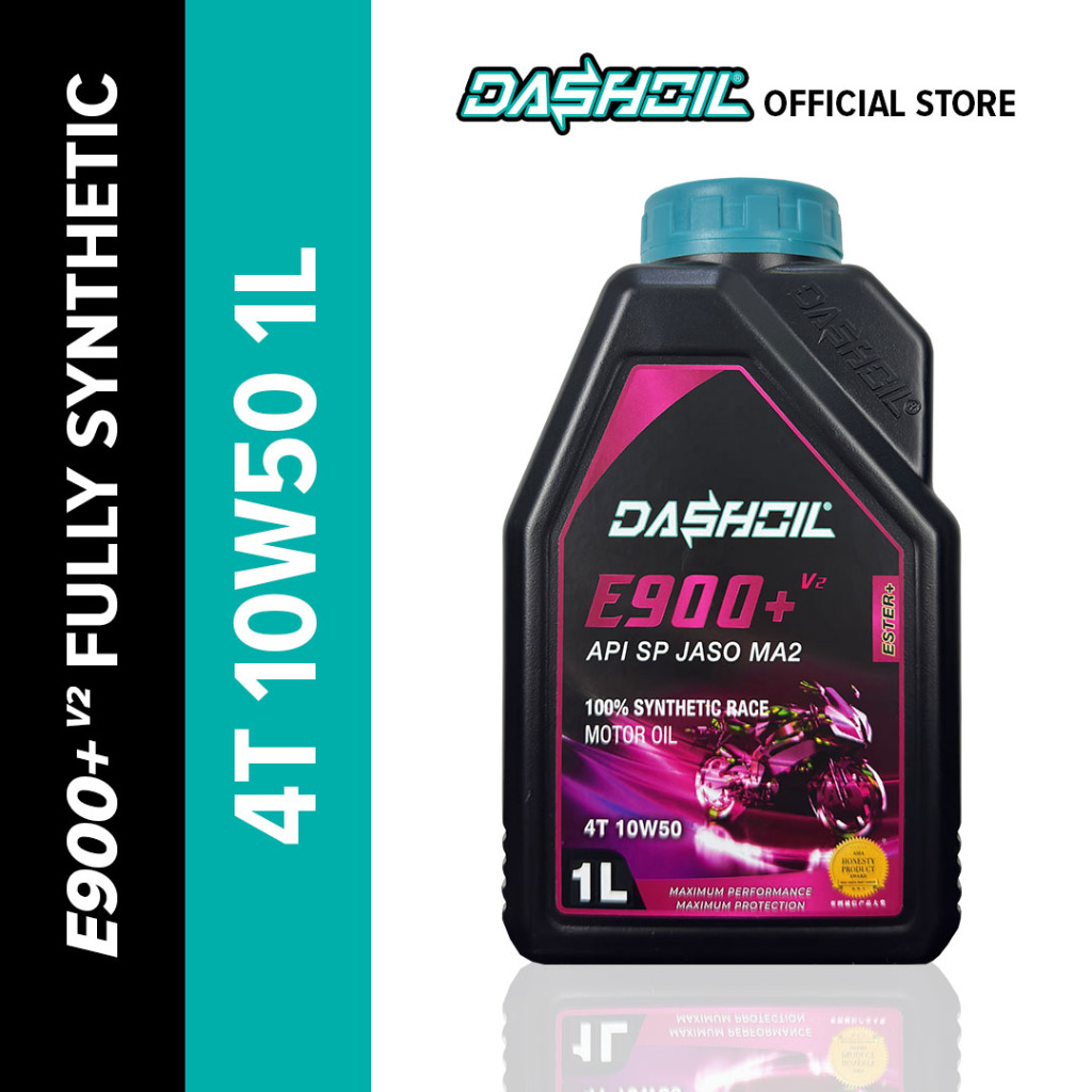 DashOil Ester+ E900+ V2 4T 10w50 1L Fully Synthetic SP Motorcycle ...