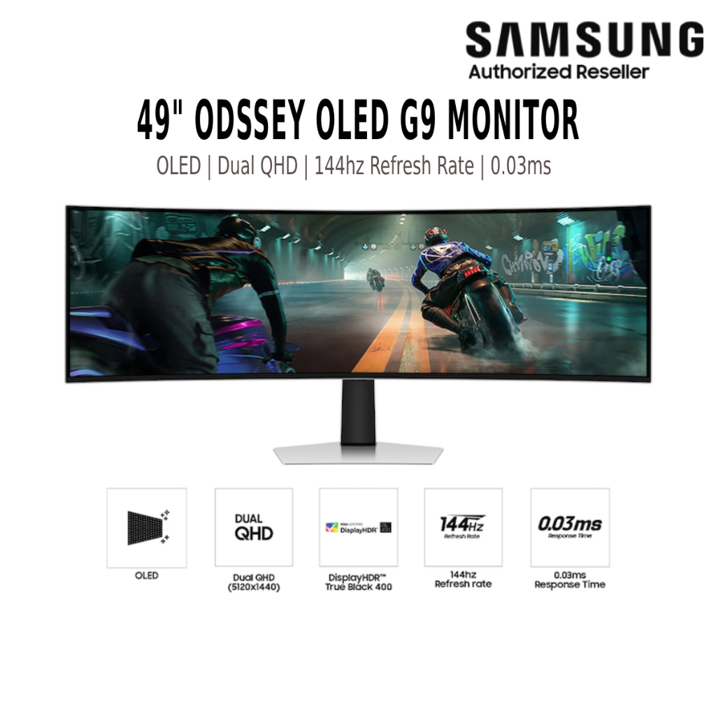 Samsung 49" Odyssey OLED G9 G91SD DQHD 144Hz Gaming Monitor | Shopee ...
