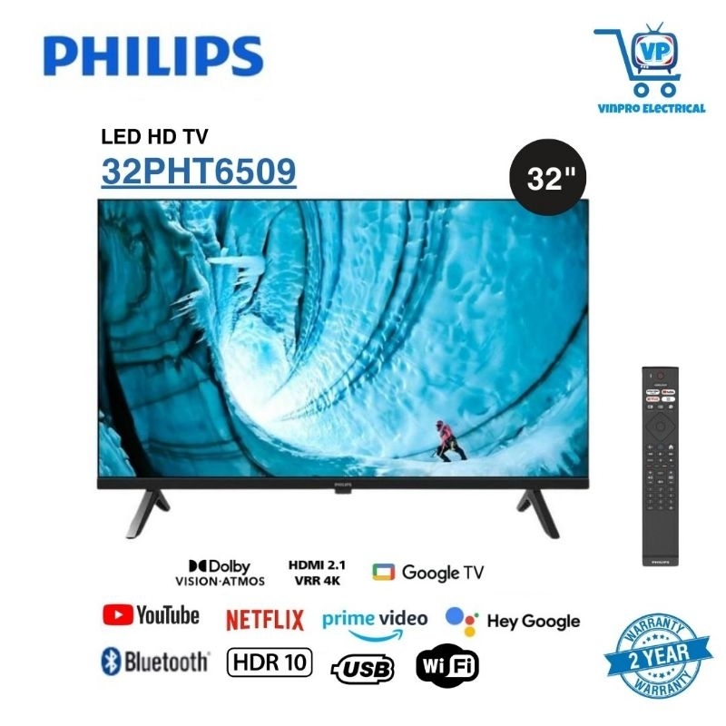 Philips 32PHT6509 32" HD Smart Google Led TV smart Tv | Shopee Malaysia