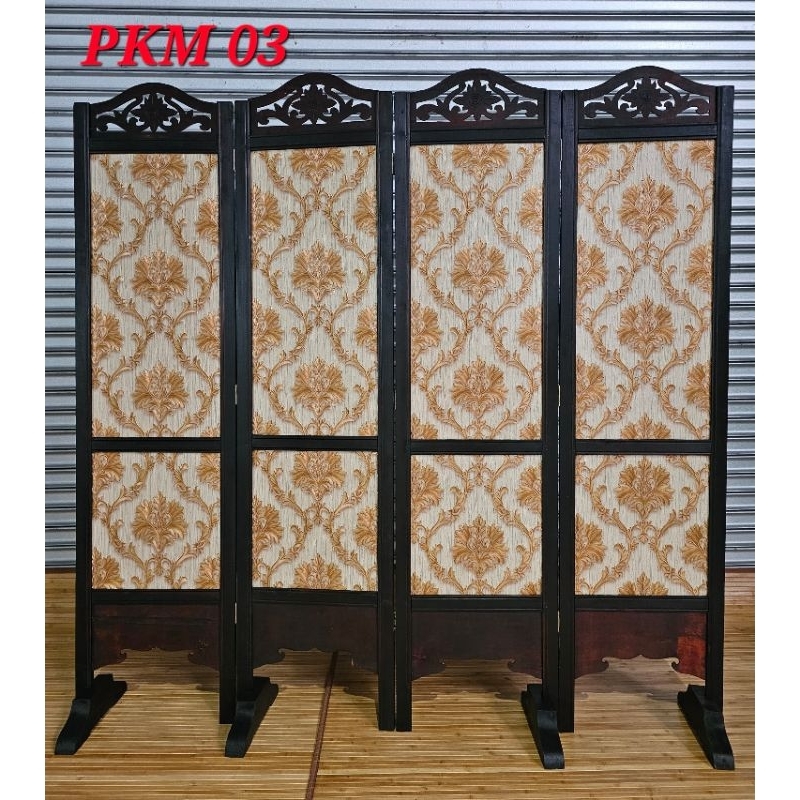 Partisi Kayu Asli Reka Bentuk Moden Baru Saiz 180*180cm (6*6 Kaki) 4 ...