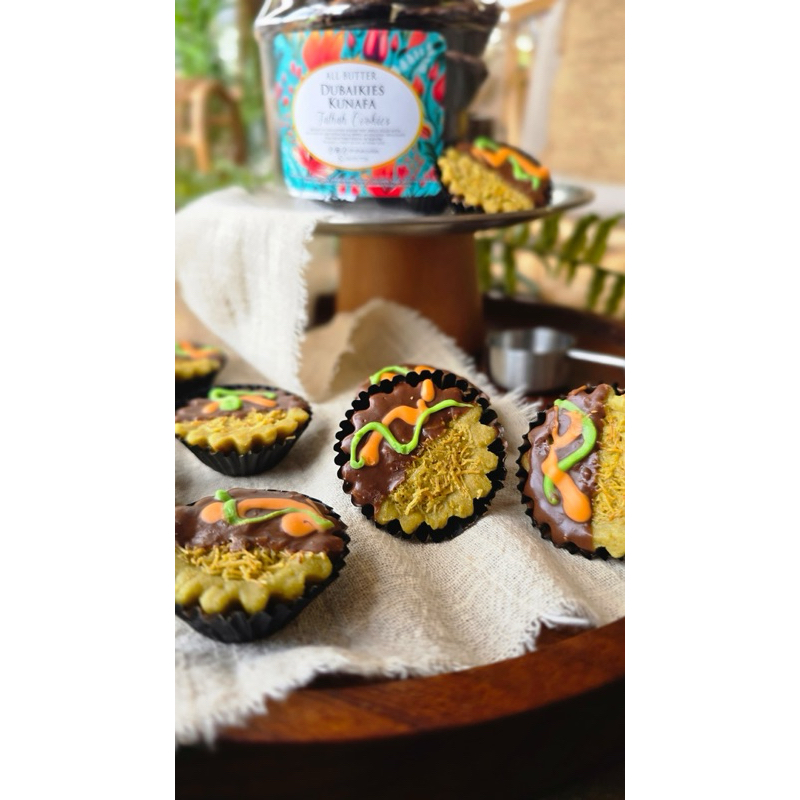 Dubaikies Kunafa Talhah Cookies Premium Pure Butter Cookies | Shopee ...