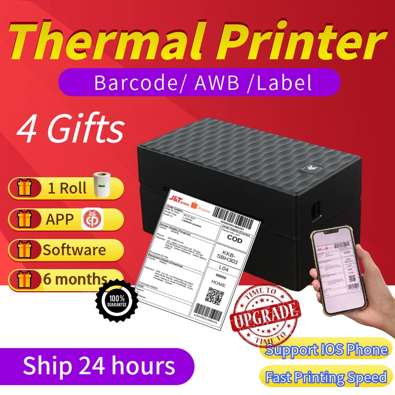 Free Gift Thermal Printer A6 Bluetooth Lable Maker | Shopee Malaysia