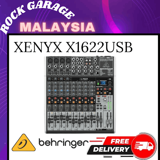 Behringer XENYX X1622USB 12-channel Mixer with USB and Effects ...