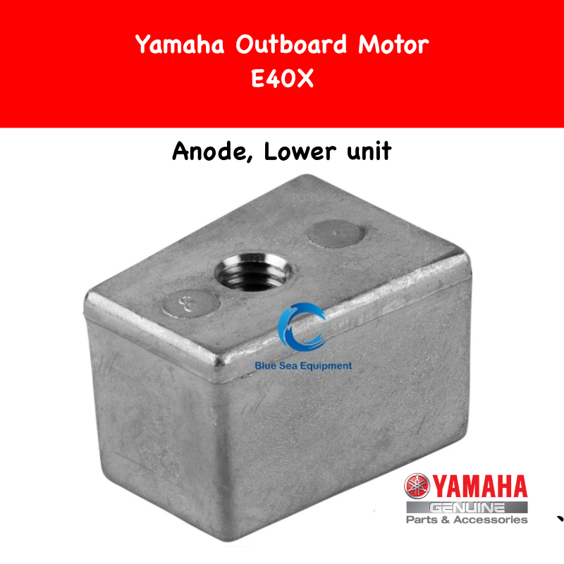 Original Lower Unit Anode for Yamaha Outboard 40HP (E40X) - 67C-45251 ...
