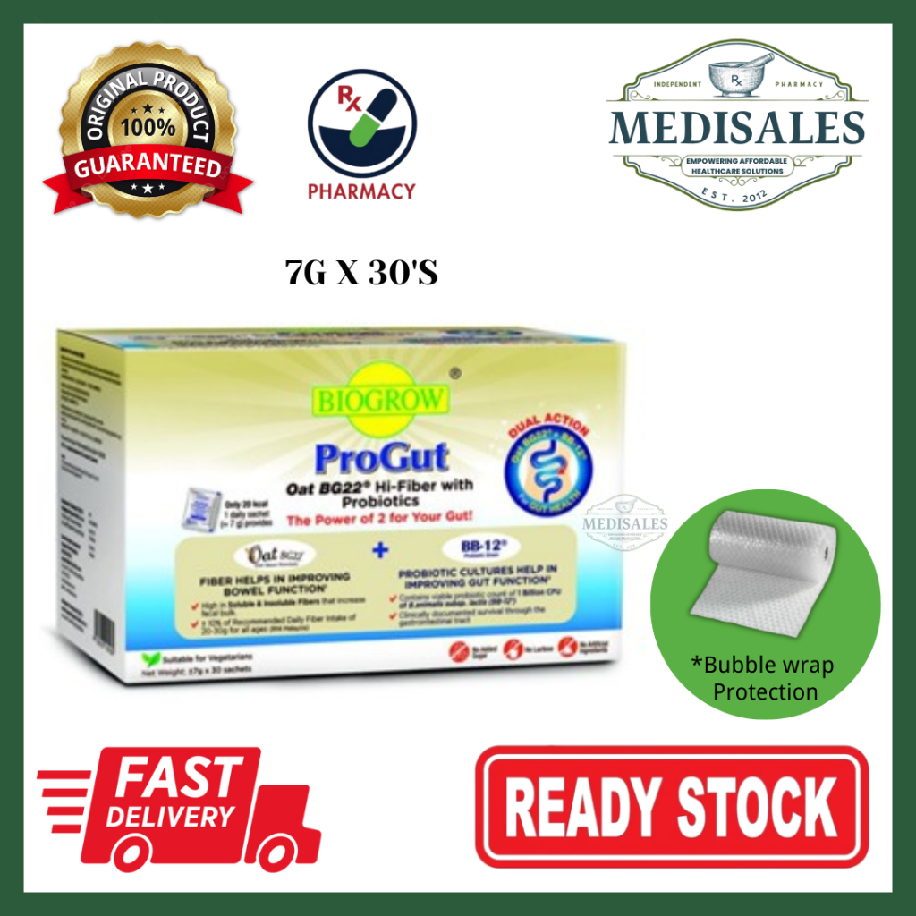 BIOGROW BG22 PROGUT WITH PROBIOTICS POWDER 7G X 30'S | Shopee Malaysia