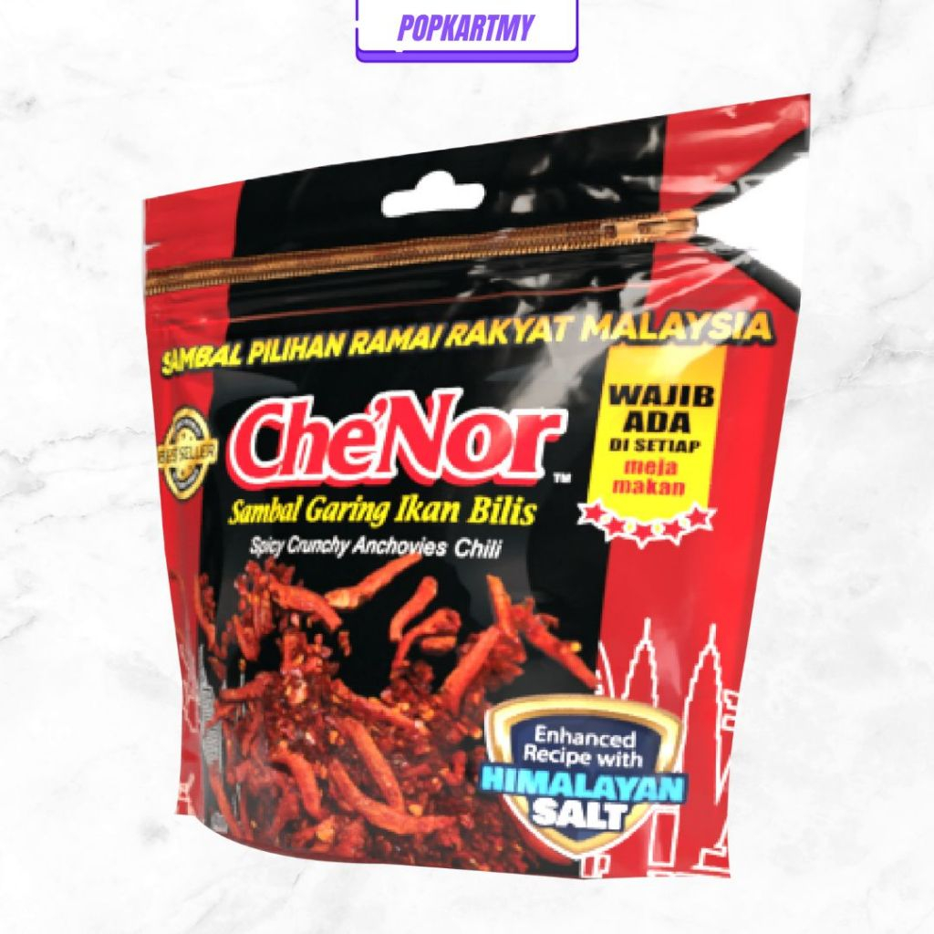 Che'Nor Sambal Garing Ikan Bilis Pouch 50g Pouch | Shopee Malaysia