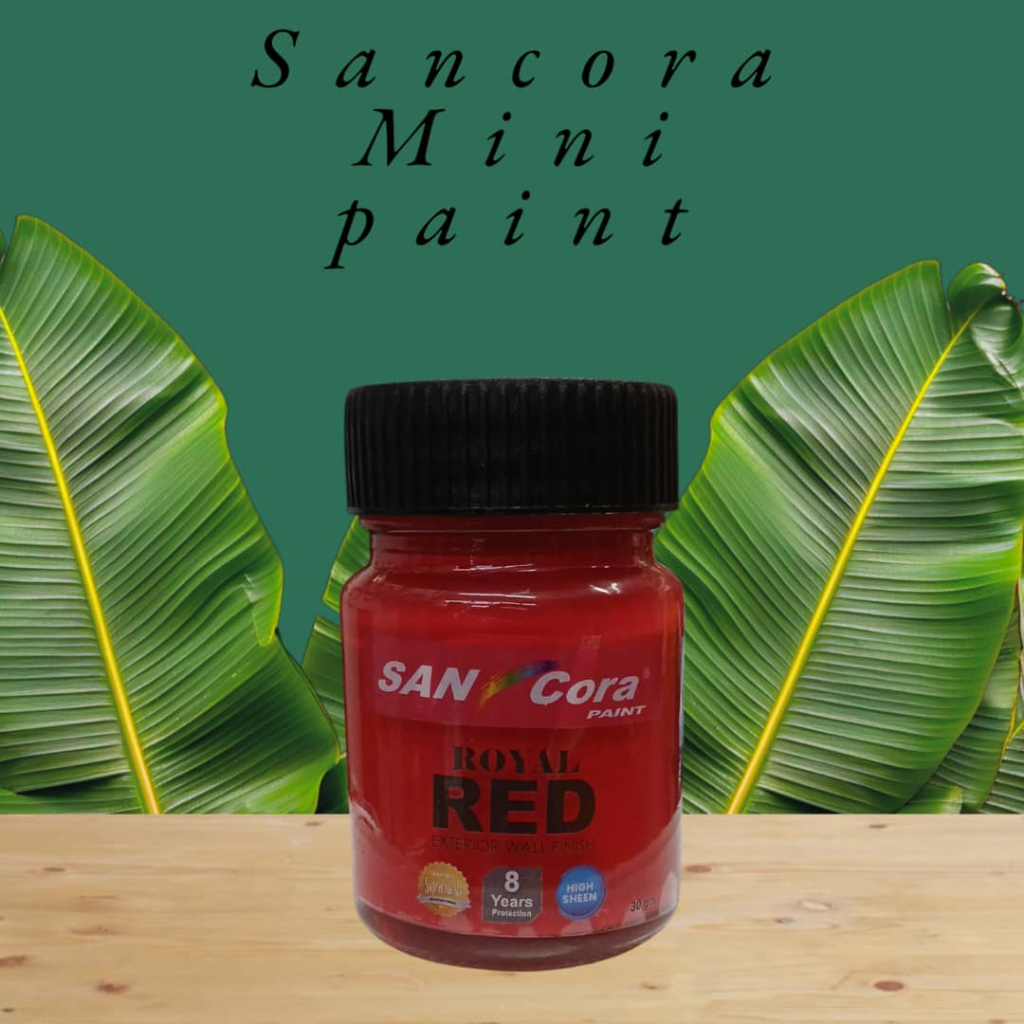 30 gms SANCORA ROYAL RED / CAT MERAH / WATER BASE RED PAINT (SANCORA ...
