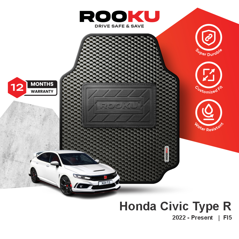 Rooku Honda Civic Type R 2022-Present FL5 Car Mat | Shopee Malaysia