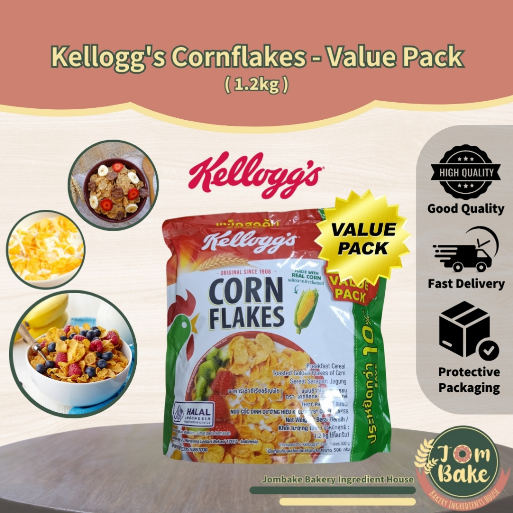 Kellogg's Cornflakes - Value Pack [ 1.2kg ] | Shopee Malaysia