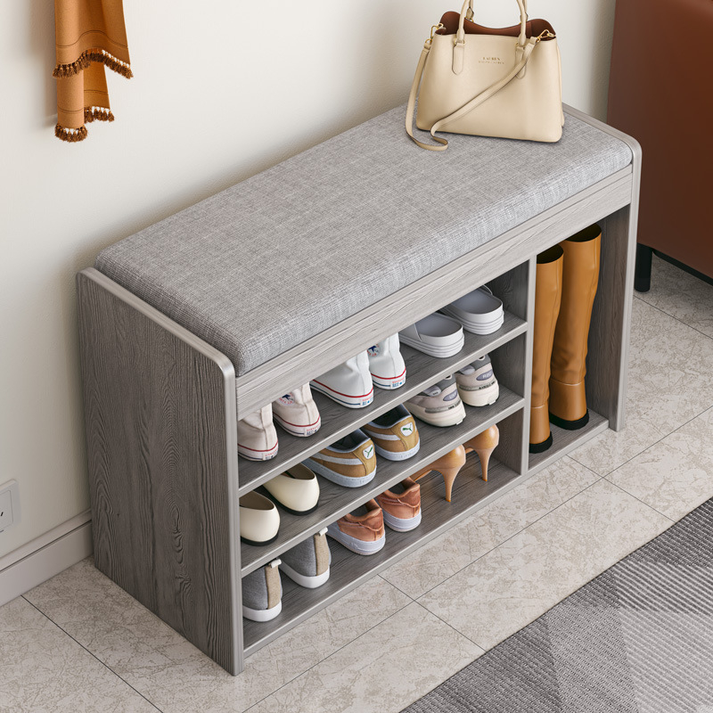 Footstool Entrance Stool Shoe Changing Stool Home Doorway Shoe Rack ...