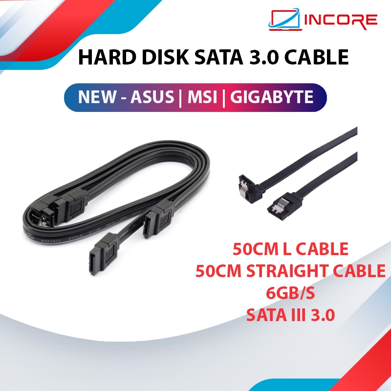 Original Asus / MSI / GIgabyte SATA III 6Gb/s SATA 3 High Speed Cable L ...