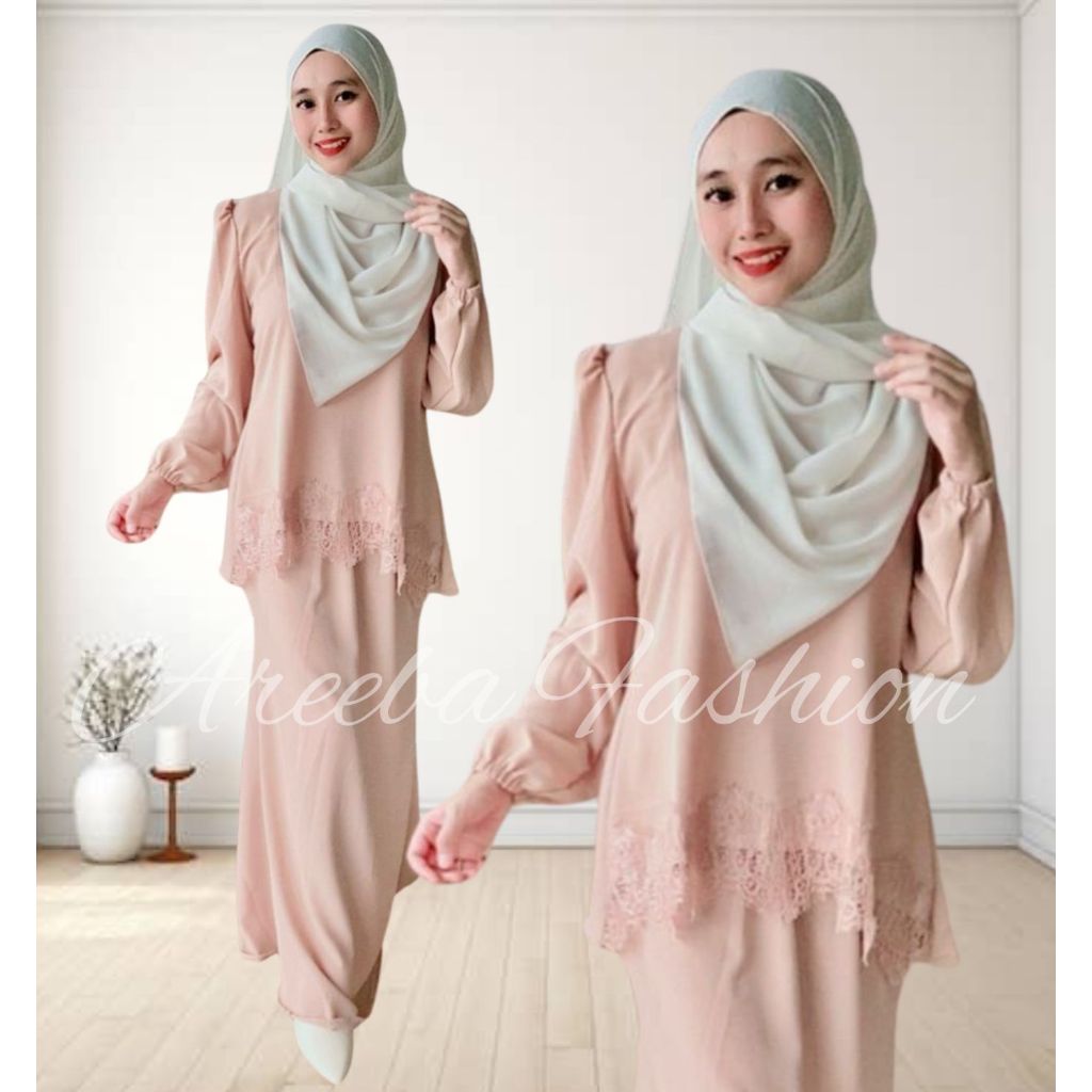 Baju Kurung Lace kedah Kurung Raya 2025 New Arrival | Shopee Malaysia