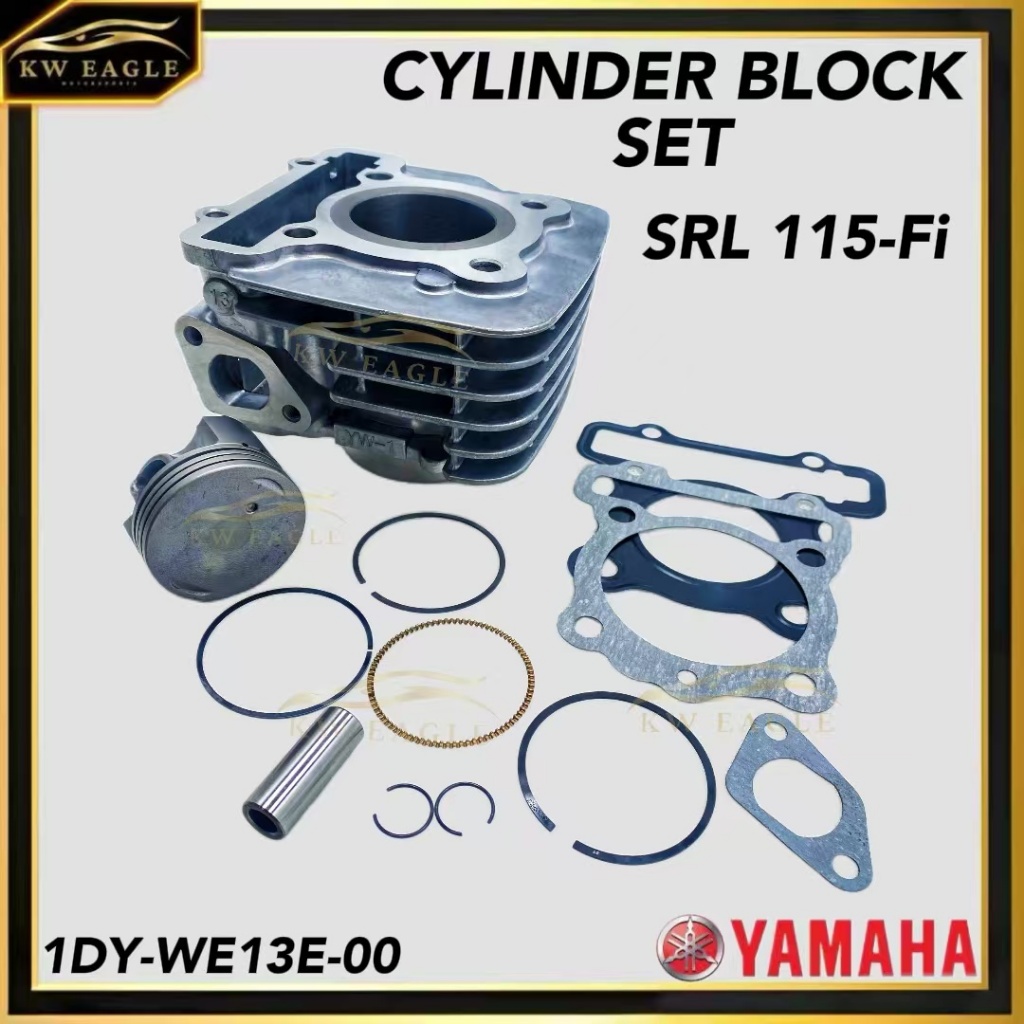 YAMAHA SRL115FI CYLINDER BLOCK SET STANDARD FULL BLOK SRL115 FI LAGENDA ...
