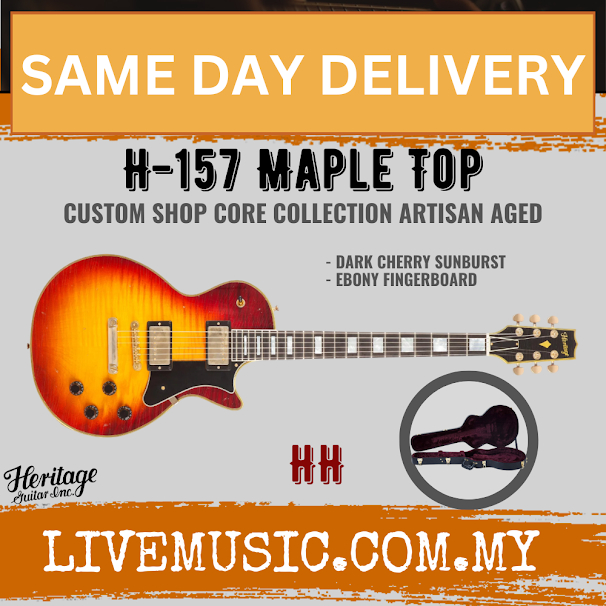 Heritage Custom Shop Core Collection H-157 Maple Top Electric Guitar ...