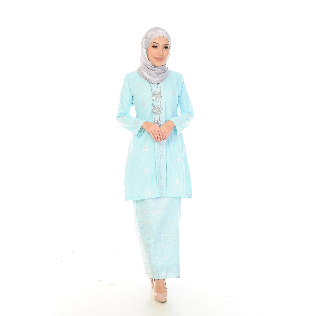 Songket Republik Baju Kebaya Klasik Melur , Songket Bunga Tabur Tenun ...