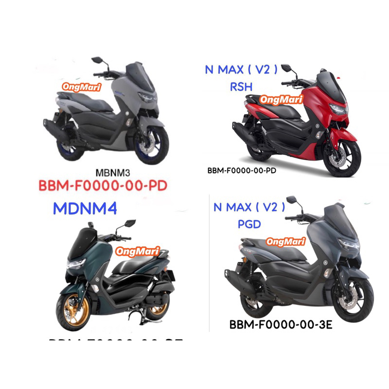 NMAX V2 N MAX V2 BODY COVER 2022 NEW COVER SET 100% ORIGINAL YAMAHA BBM ...