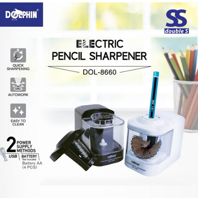 Dolphin Electric Table Sharpener USB/Battery DOL-8660 | Shopee Malaysia