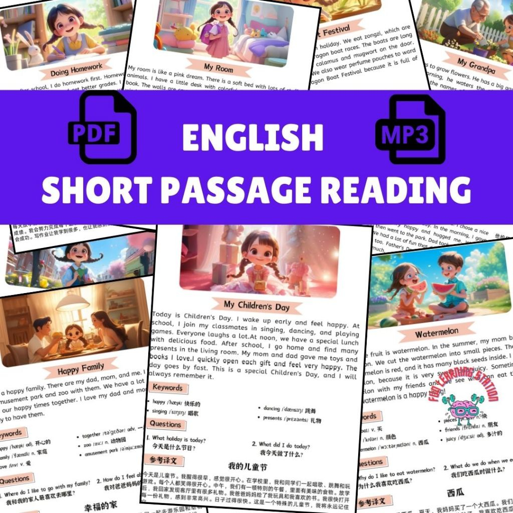 Q31- 100 passage reading English Chinese Bilingual Morning Reading ...