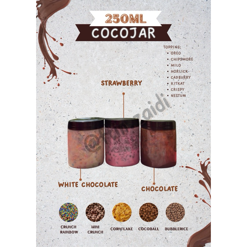 [Saiz 250ml] Choco Jar Harga Borong Delicious Handmade Homemade Dark ...