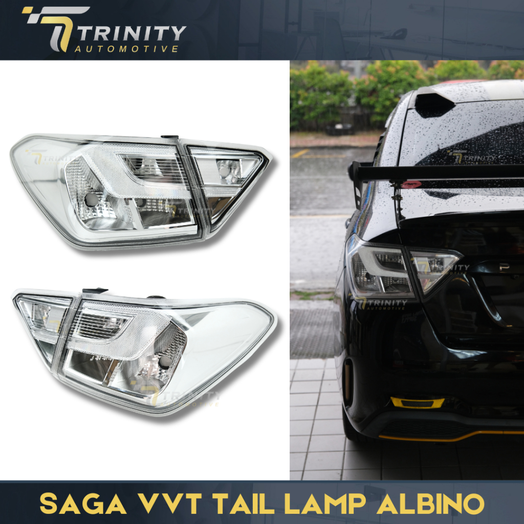 PROTON SAGA VVT 2016 - 2024 LAMPU EKOR LAMPU EKOR SET ALBINO PUTIH LED ...