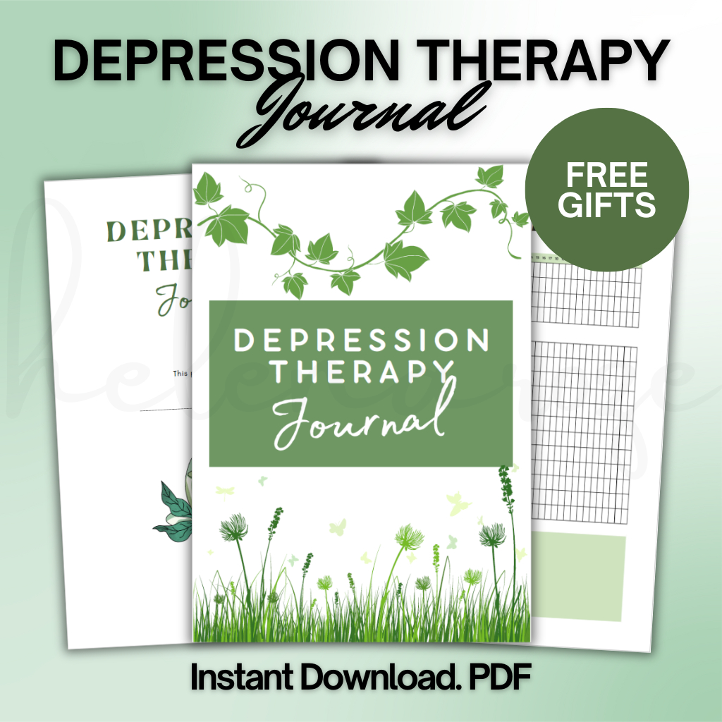 Depression Therapy Journal, Anxiety Depression Journal, Printable ...